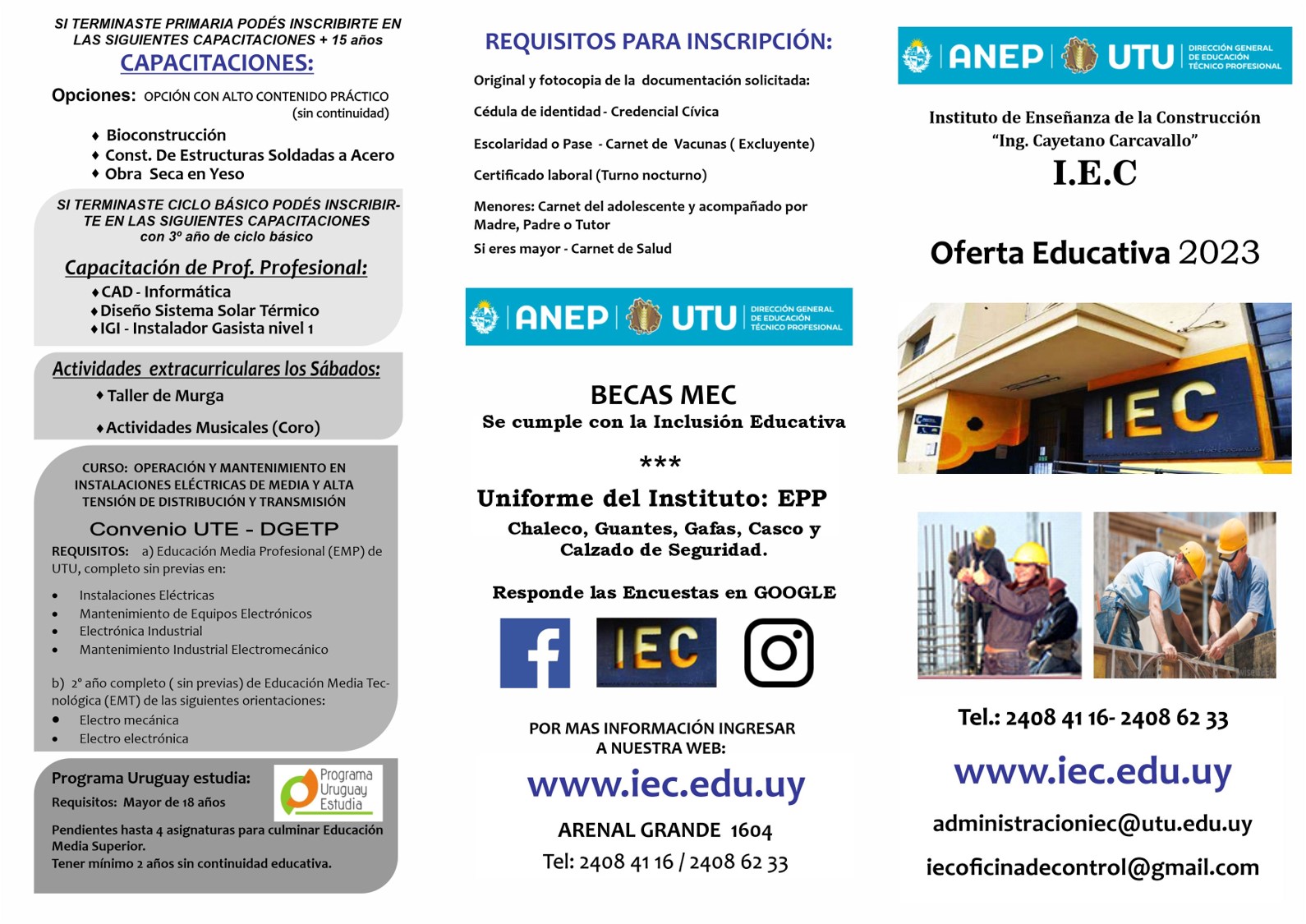 Oferta Educativa – Instituto de Enseñanza de la Construcción